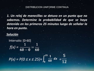 Distribucion uniforme continua | PPTX