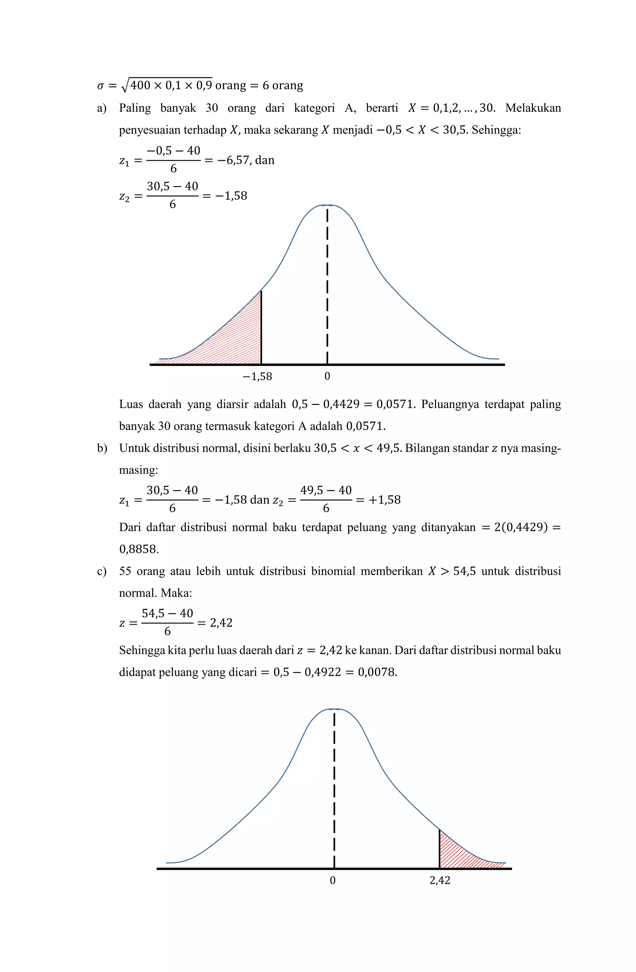 Distribusi Binomial Ke Distribusi Normal Pdf
