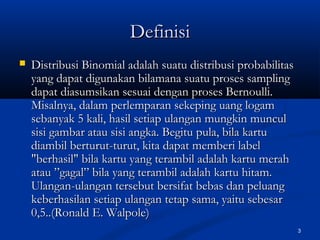 Distribusi binomial (1) | PPT