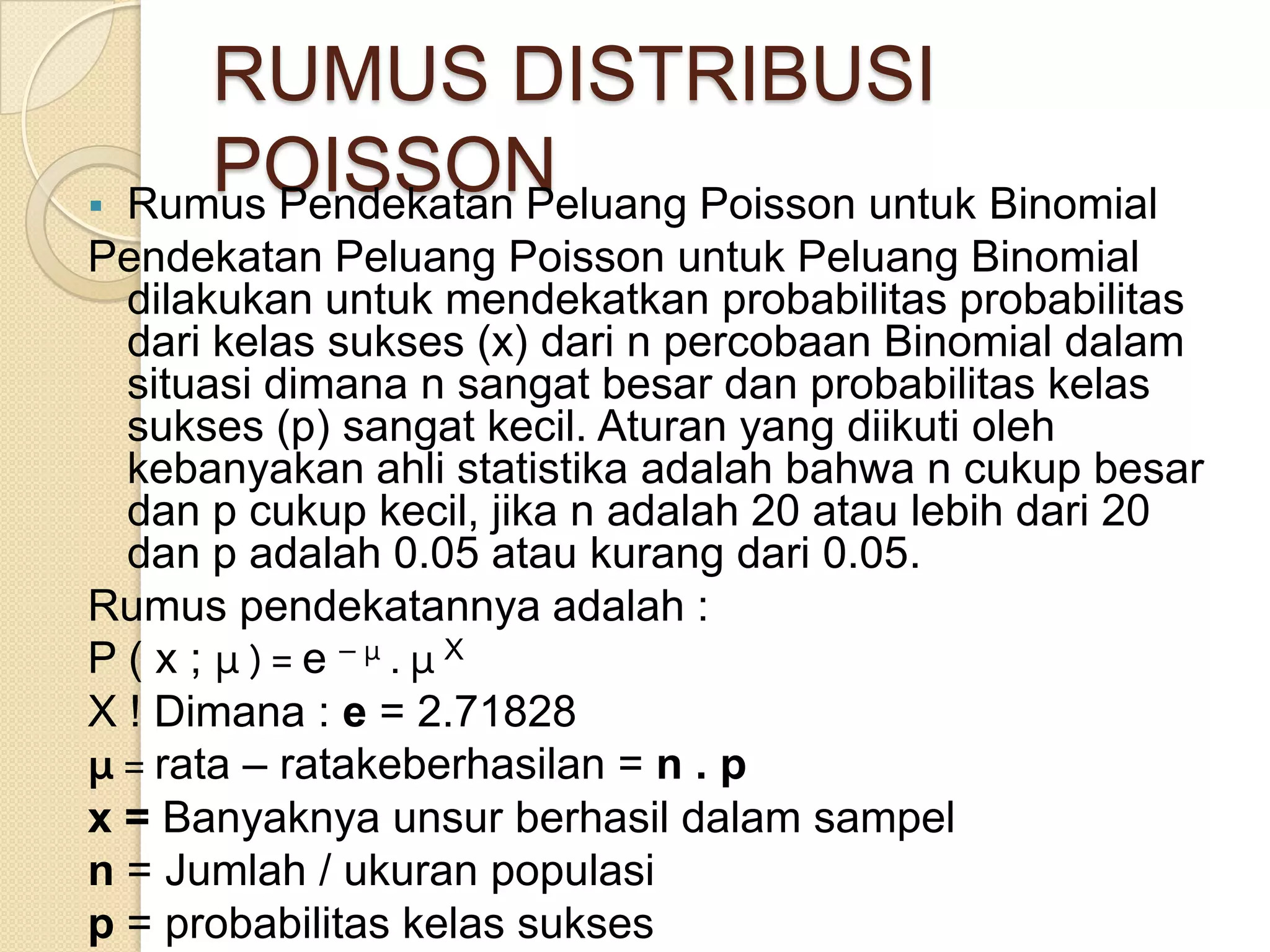 Distribusi probabilitas-diskrit-poisson | PPTX