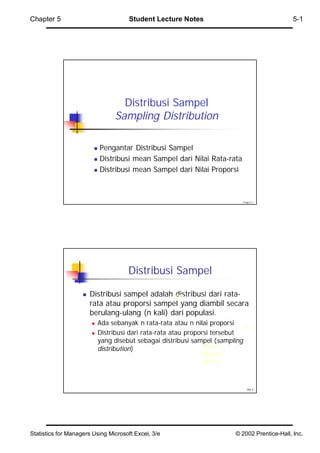 Distribusi sampling | PDF