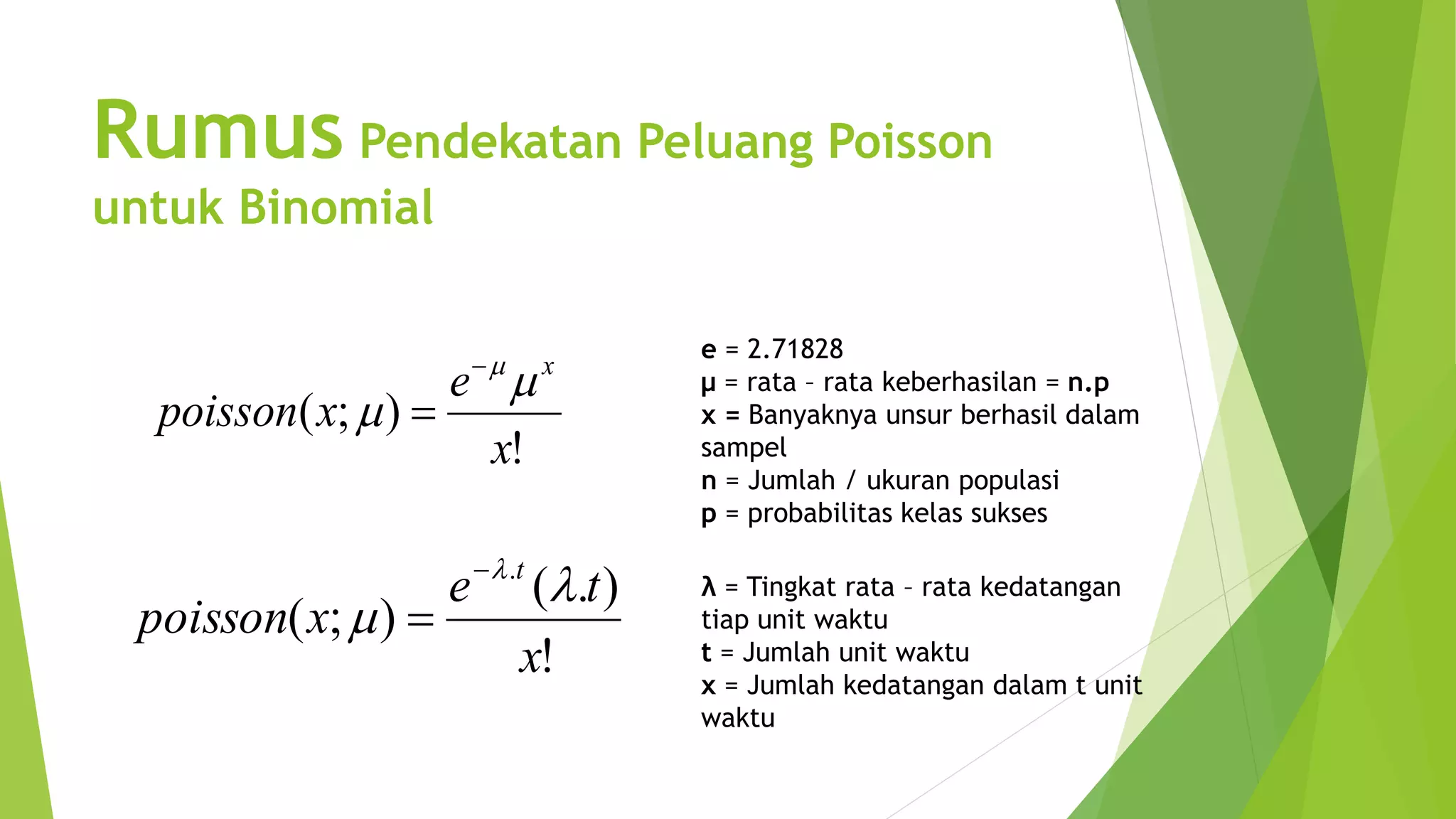 Distribusi binomial dan distribusi poisson | PPTX