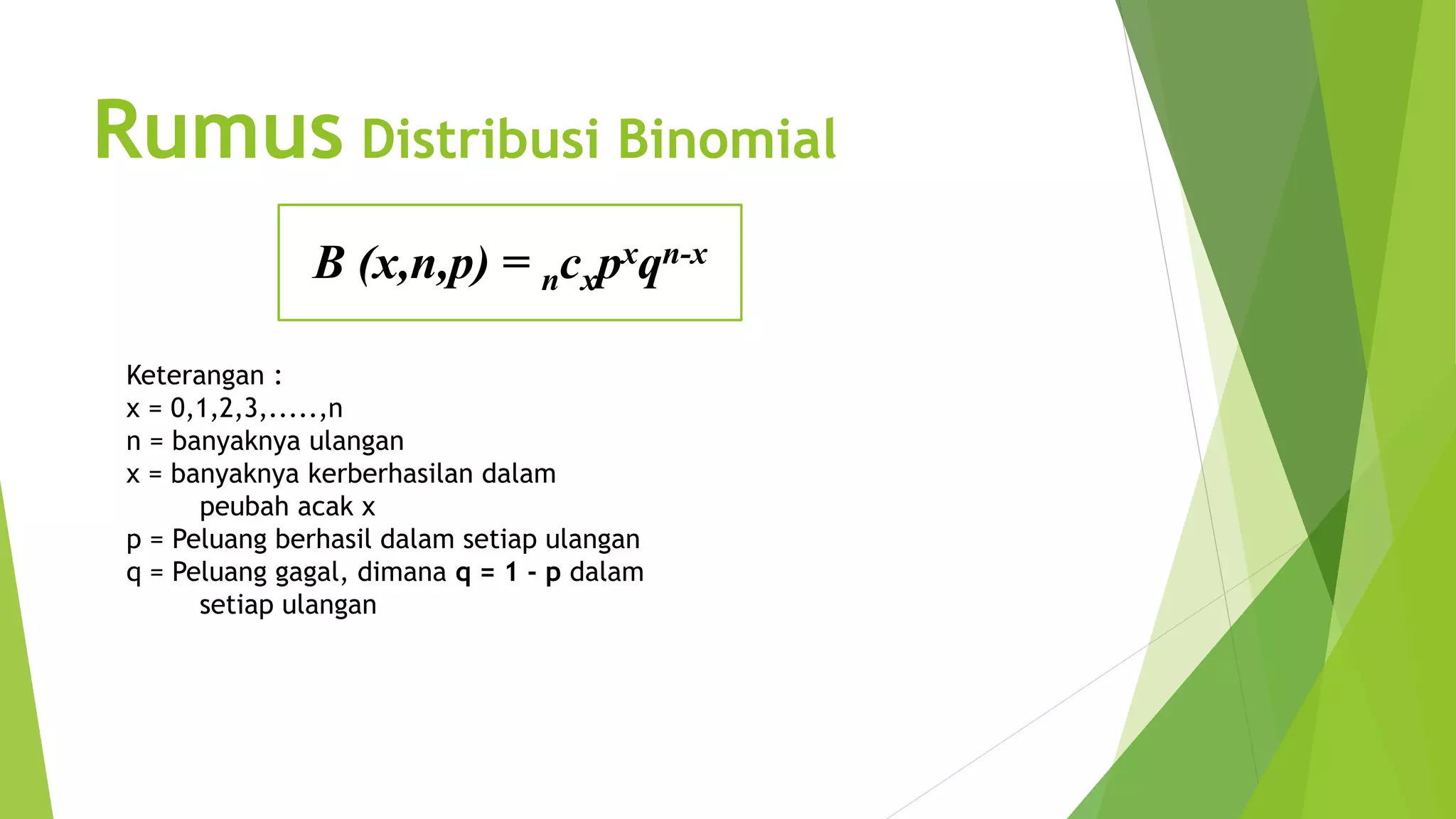 Distribusi binomial dan distribusi poisson | PPTX
