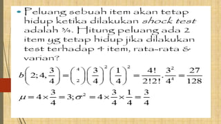 Distribusi binomial dan poisson | PPTX