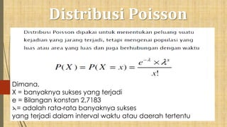 Distribusi binomial dan poisson | PPTX