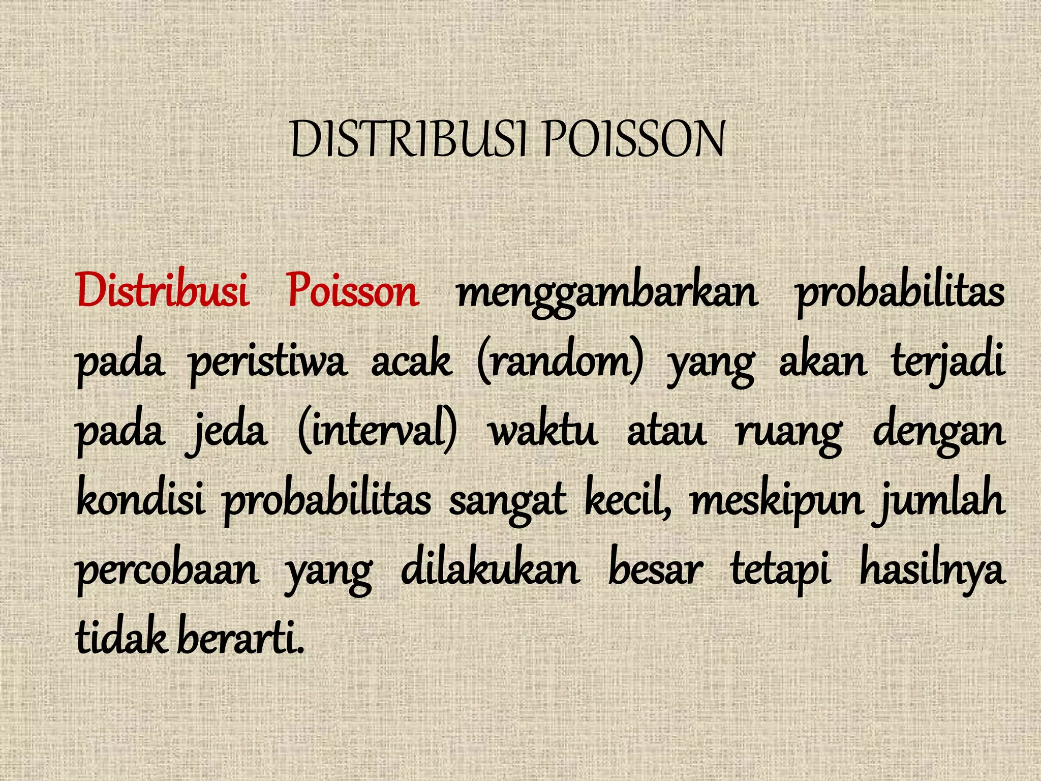 Distribusi binomial dan poisson | PPTX