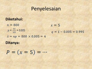 Distribusi binomial dan poisson | PPTX