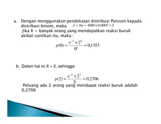 Distribusi binomial dan poisson baru | PPT