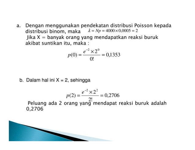 Distribusi binomial dan poisson baru | PPT