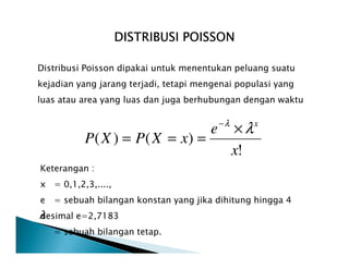 Distribusi binomial dan poisson baru | PPT