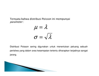 Distribusi binomial dan poisson baru | PPT