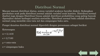 Distribusi binomial, distribusi poisson, dan distribusi | PPTX
