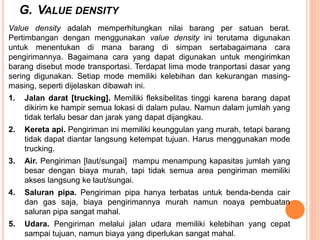 Distribusi dan transportasi | PPTX