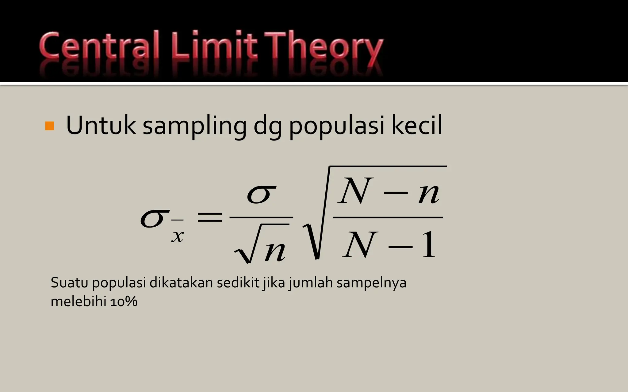 DISTRIBUSI DARI SAMPLING materi statistik.pptx