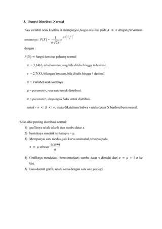 STATISTIK MATEMATIKA (Distribusi) | DOCX