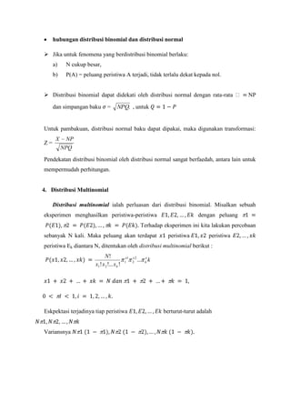 STATISTIK MATEMATIKA (Distribusi) | DOCX