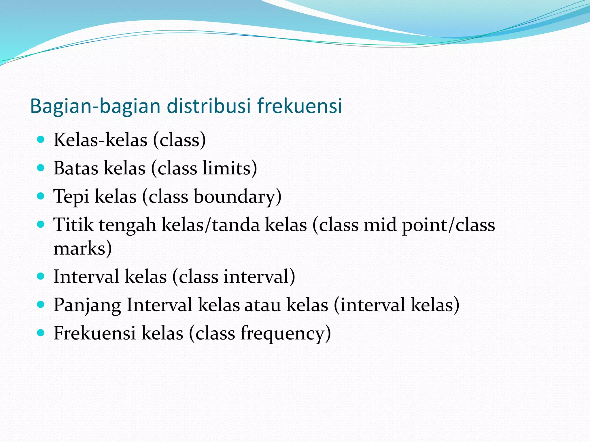 Distribusi frekuensi | PPTX
