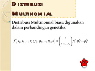 Distribusi multinomial | PPT