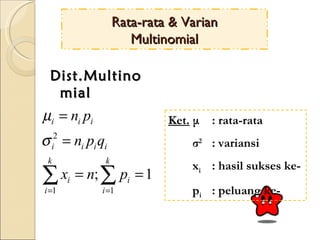 Distribusi multinomial | PPT