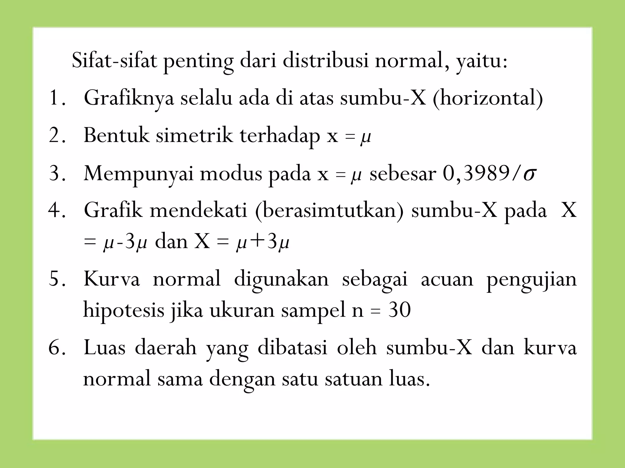 Distribusi normal | PDF