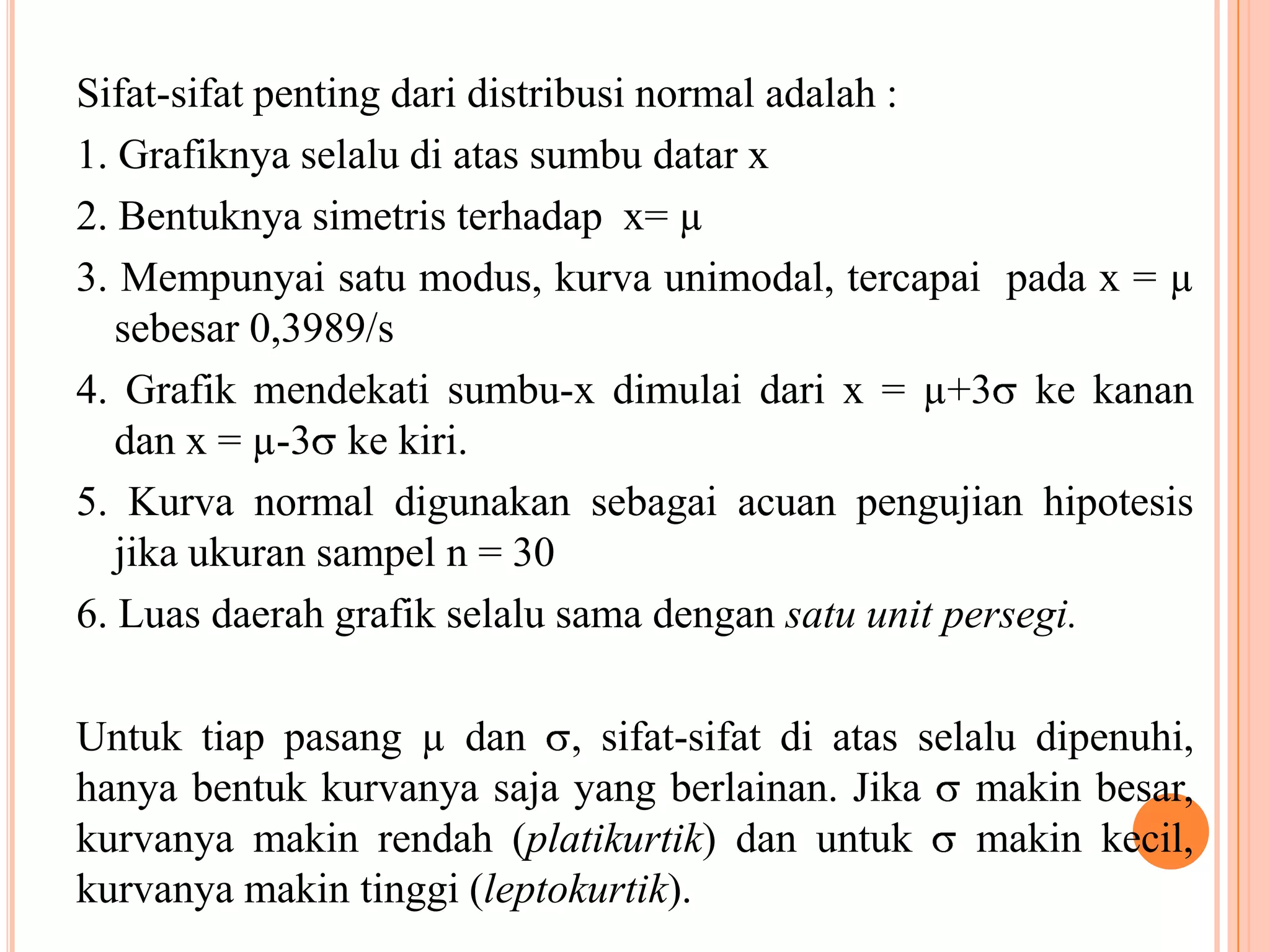 Distribusi normal | PPTX