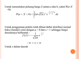 Distribusi normal | PPTX