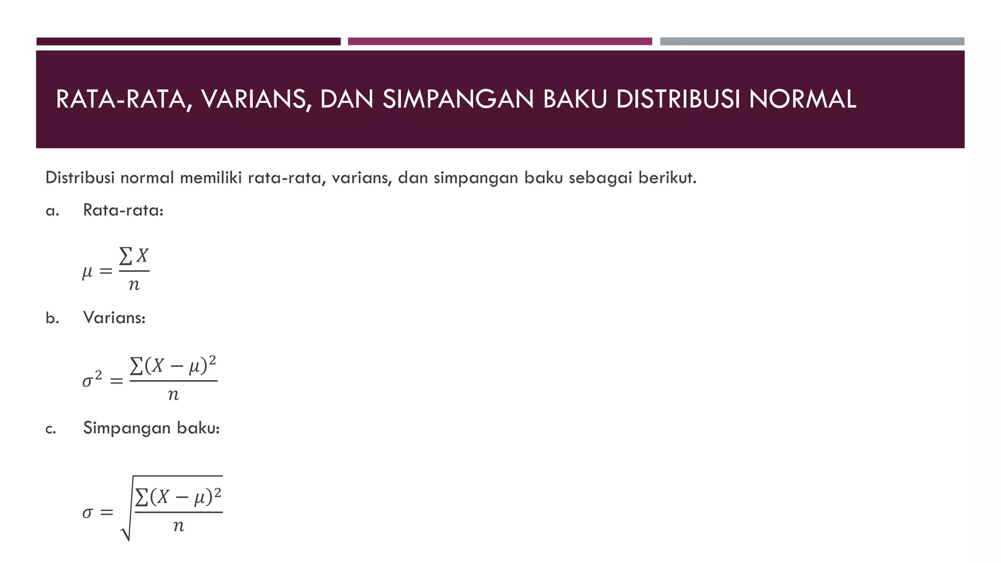 Distribusi normal | PDF