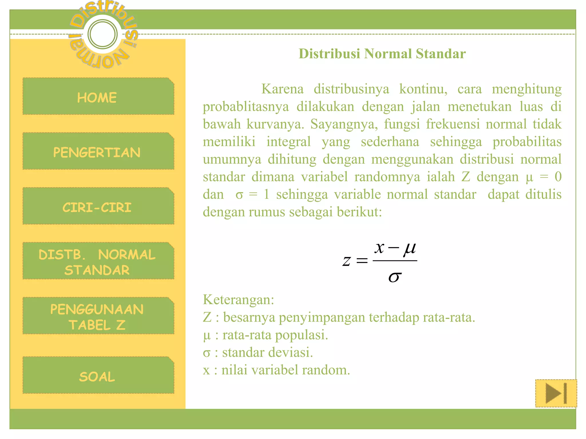 Distribusi normal | PPTX