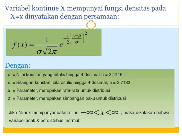 Distribusi normal | PPTX