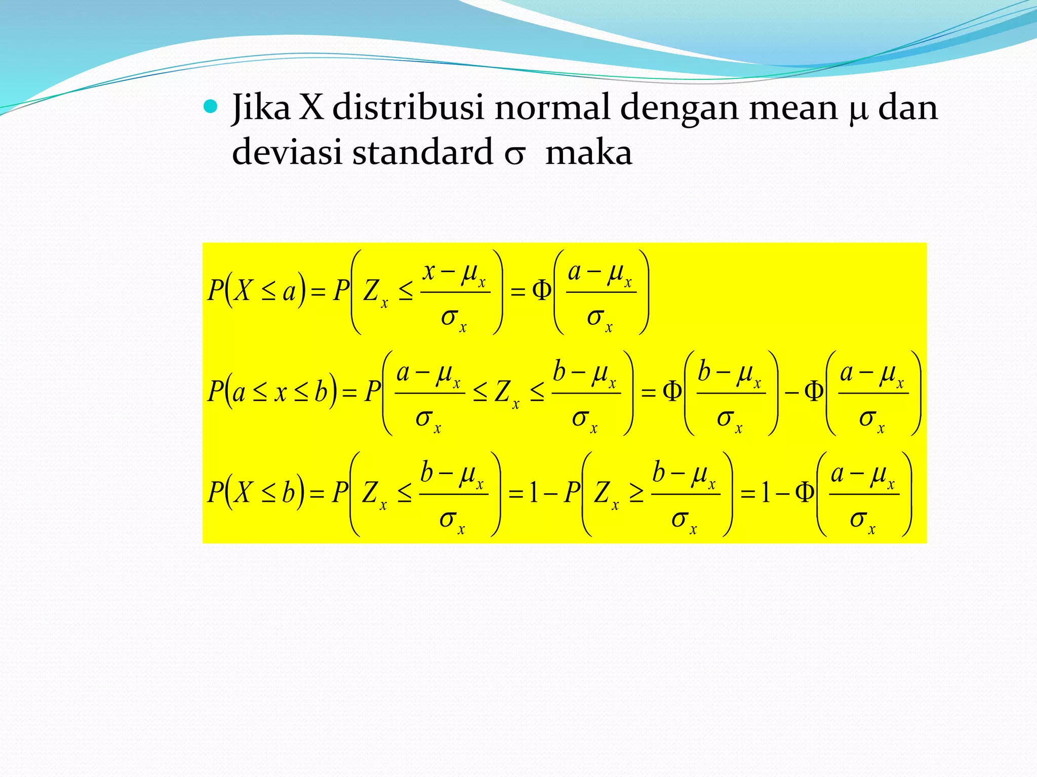 Distribusi normal | PPTX