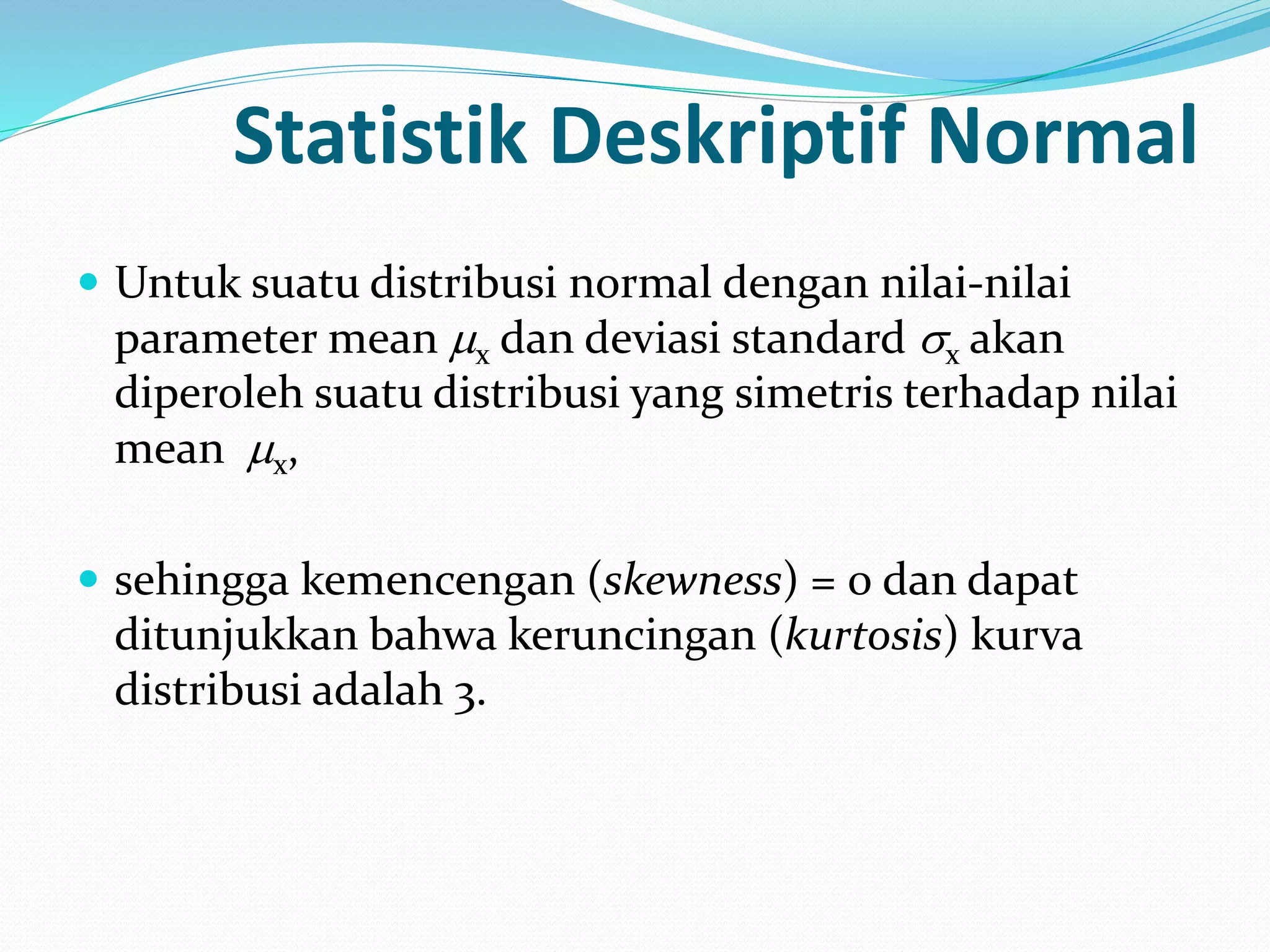 Distribusi normal | PPTX