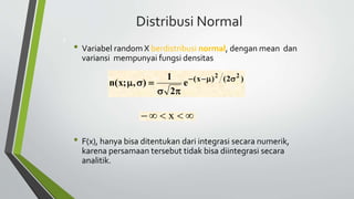 Distribusi normal | PPTX
