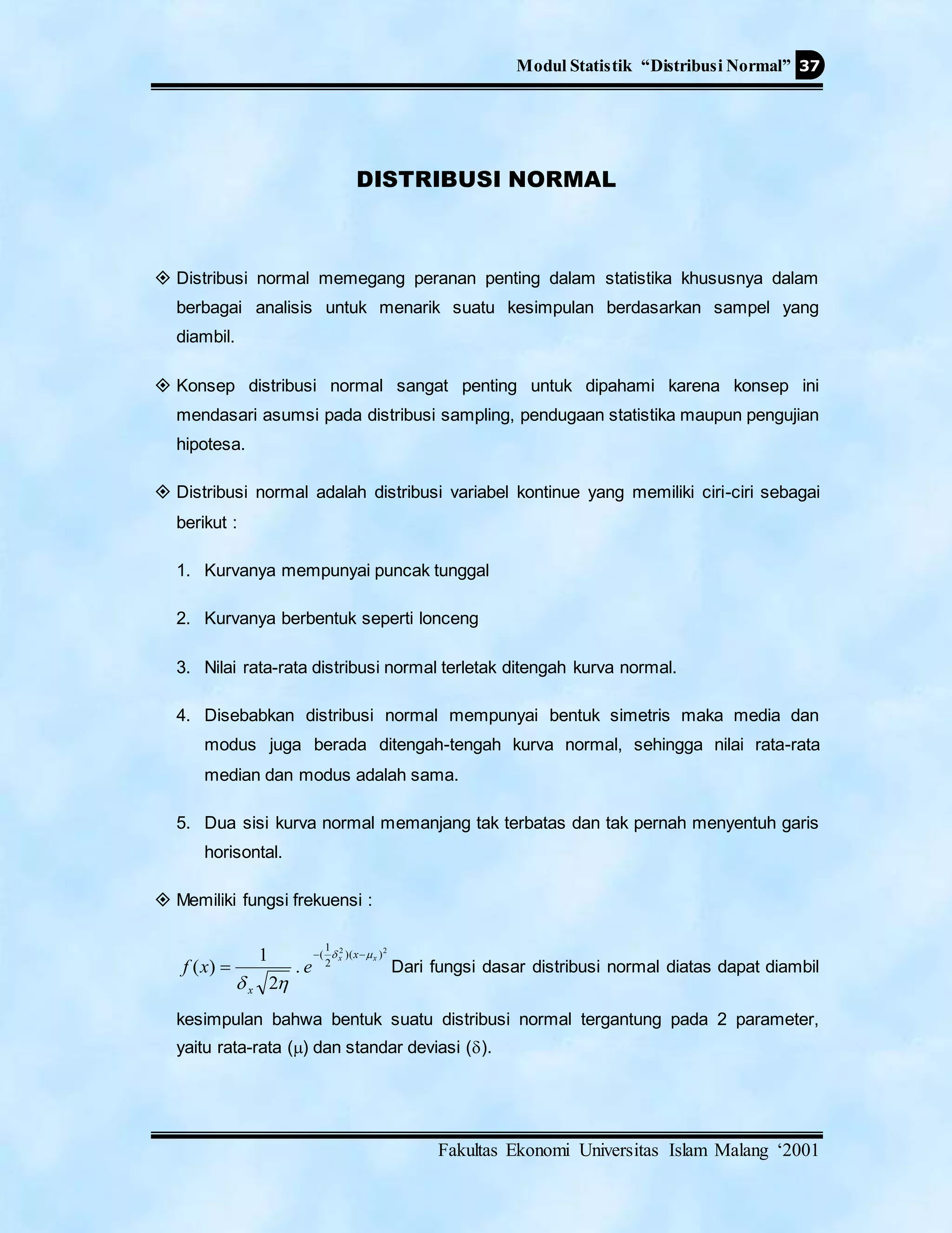 Distribusi normal 1 | DOC