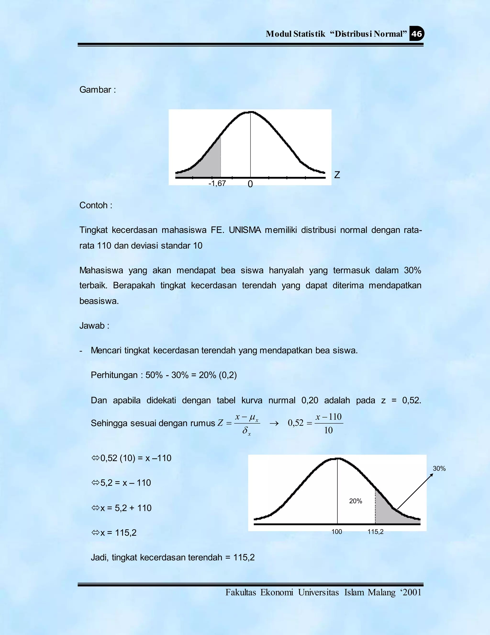 Distribusi normal 1 | DOC