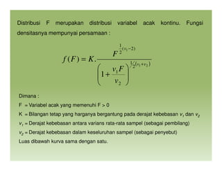 Distribusi normal, f,t | PDF