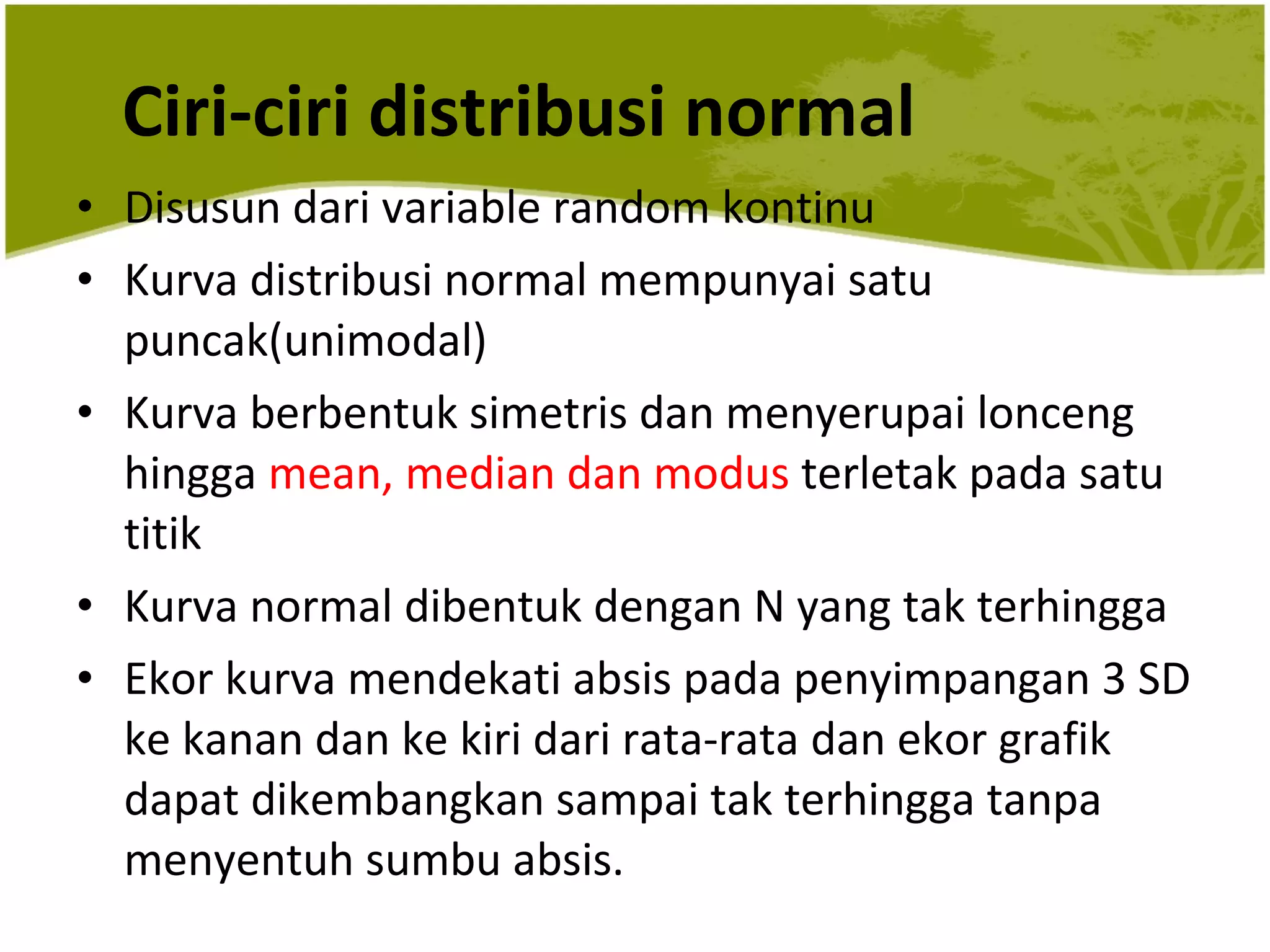 Distribusi normal presentasi | PPT