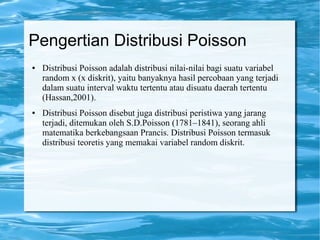 Distribusi poisson | ODP