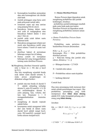 Distribusi poisson | PDF