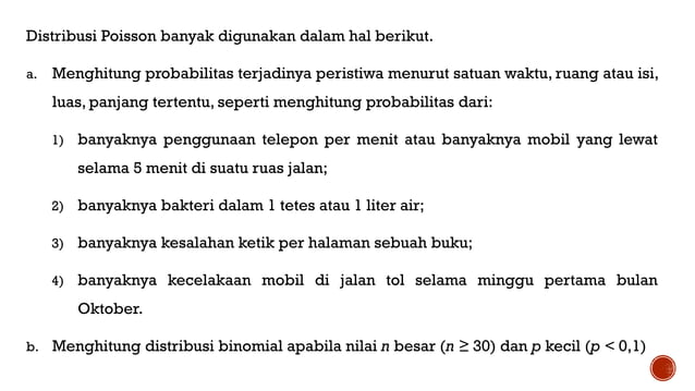 Distribusi poisson | PDF