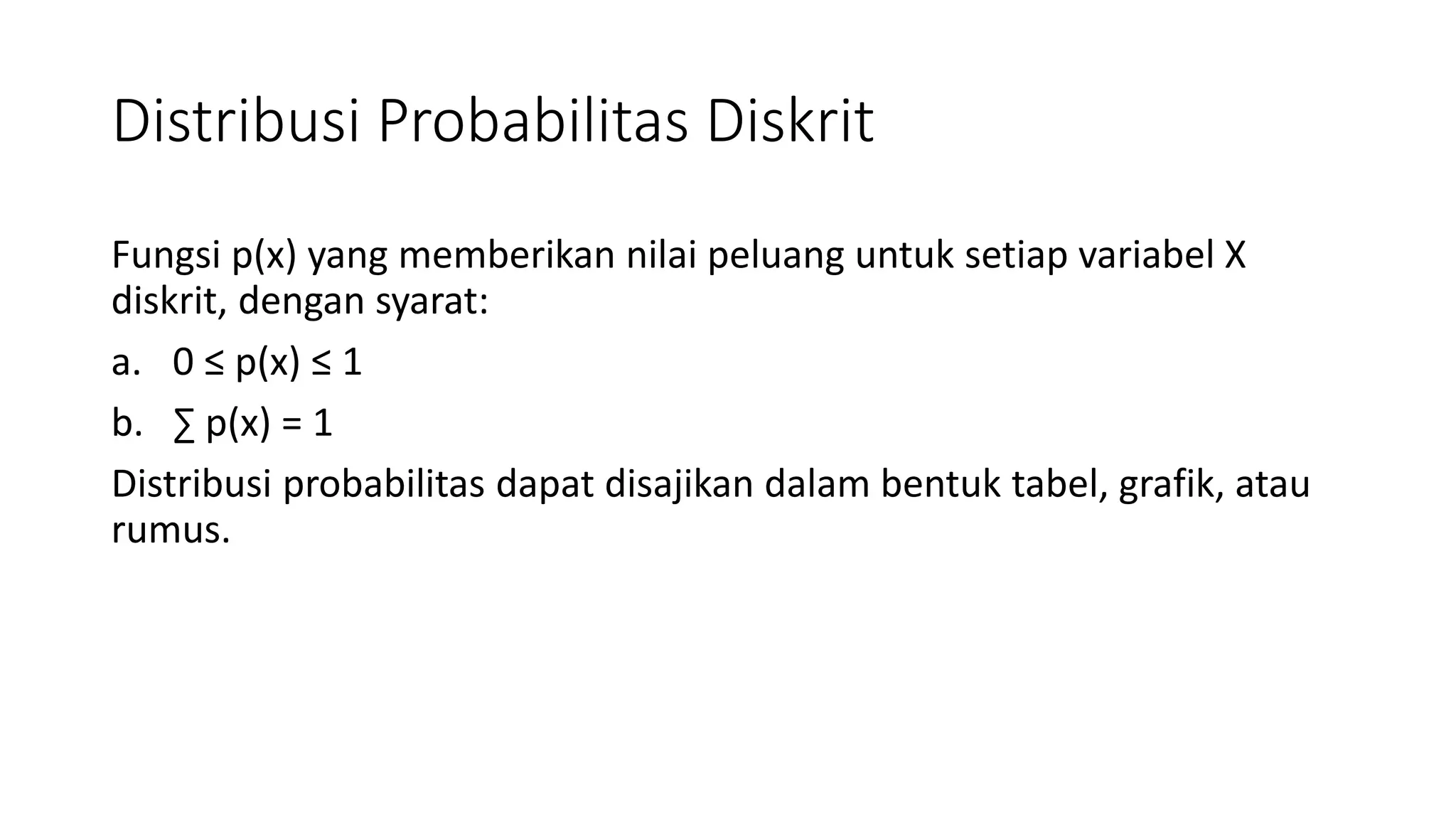 Distribusi probabilitas | PPTX