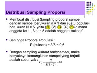 Distribusi sampling | PPT