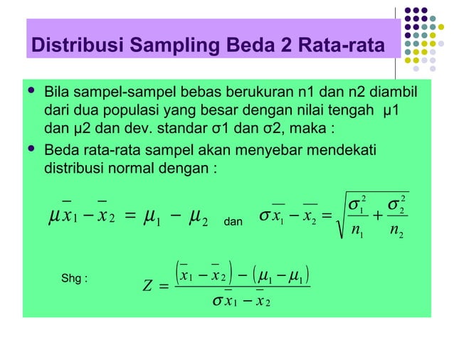 Distribusi sampling | PPT
