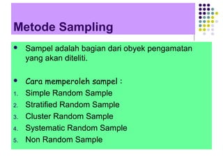 Distribusi sampling | PPT