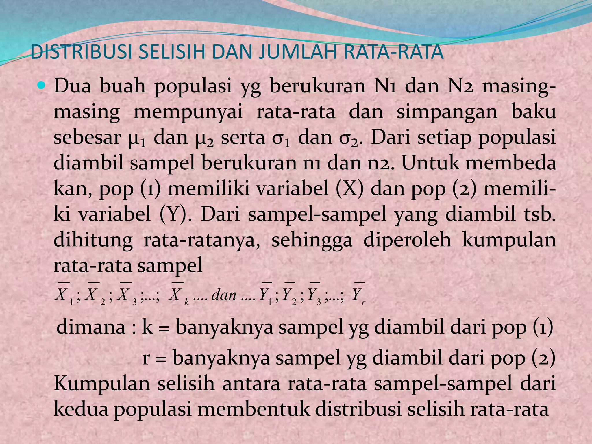 Distribusi sampling | PPTX
