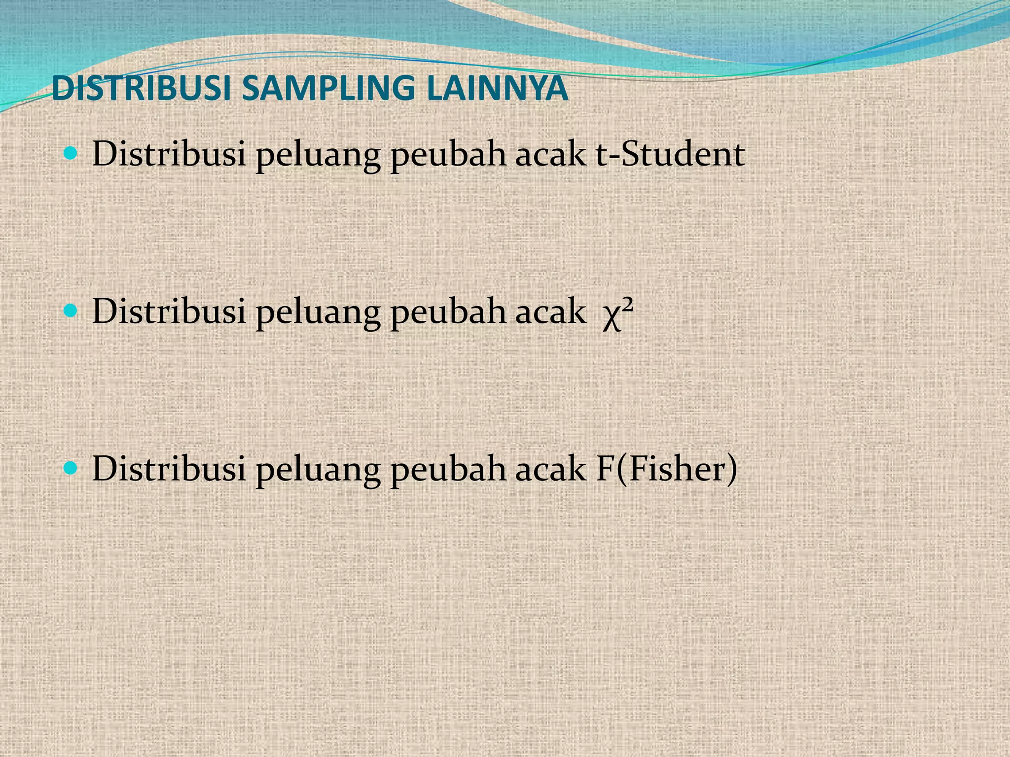 Distribusi sampling | PPTX