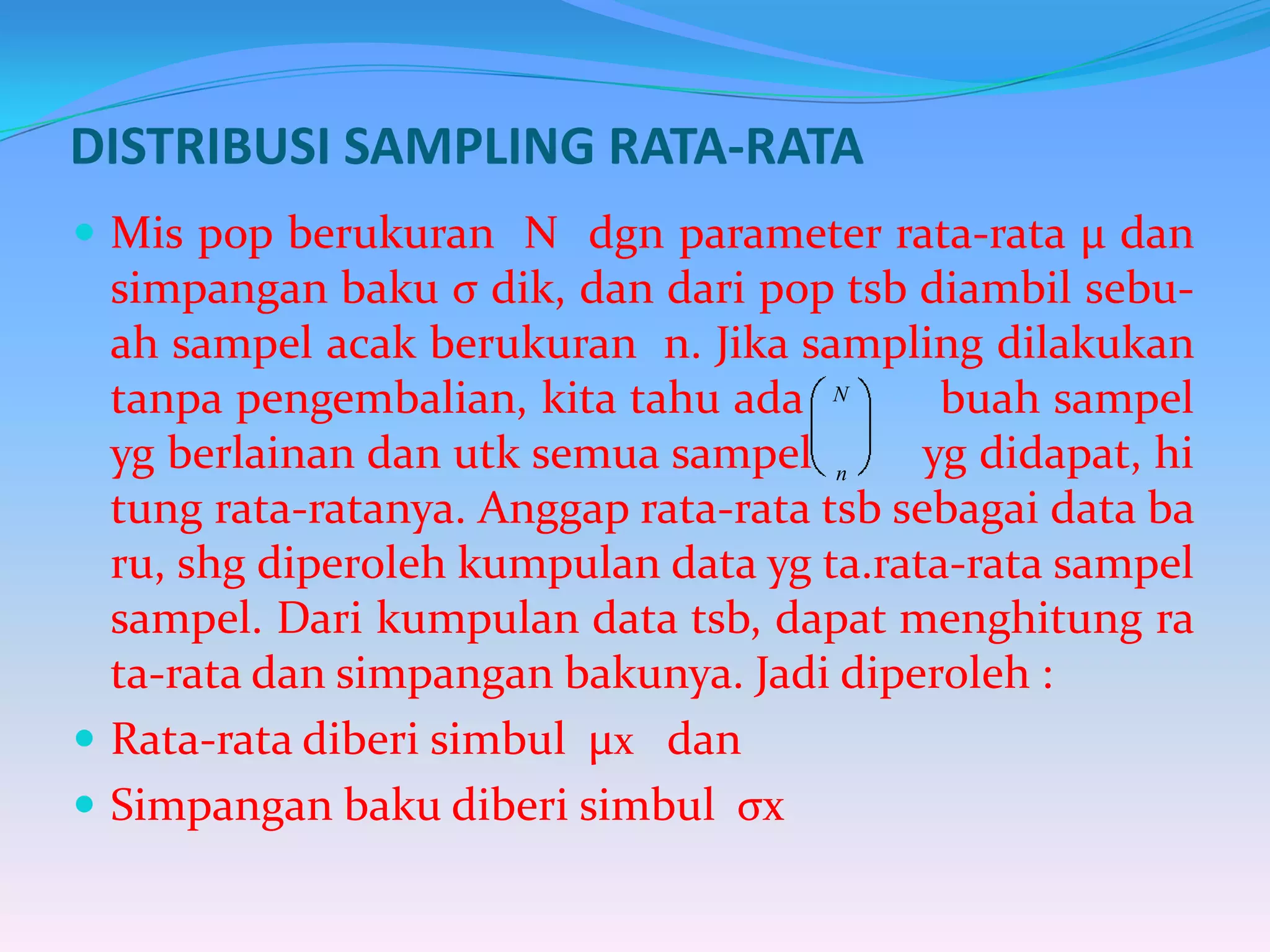 Distribusi sampling | PPTX