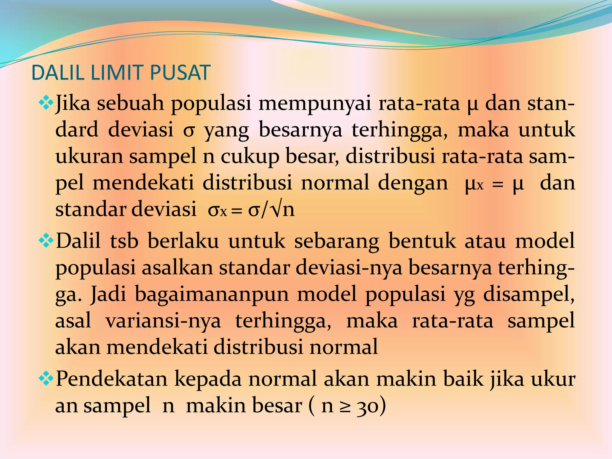 Distribusi sampling | PPTX