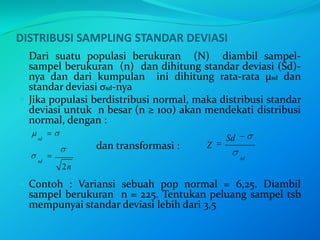 Distribusi sampling | PPTX