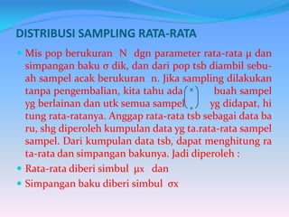 Distribusi sampling | PPTX