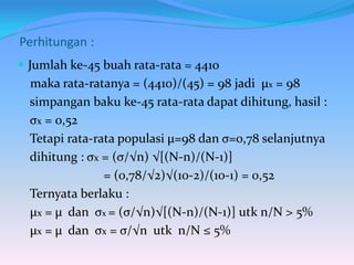Distribusi sampling | PPTX